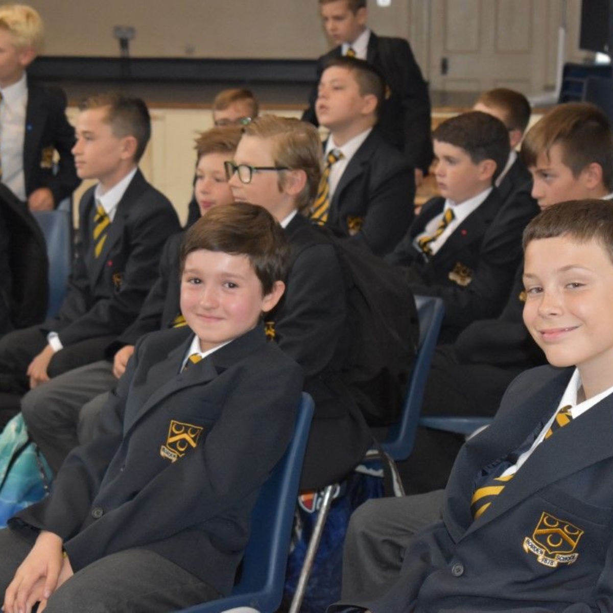Borden Grammar School - Year 7 on their first day