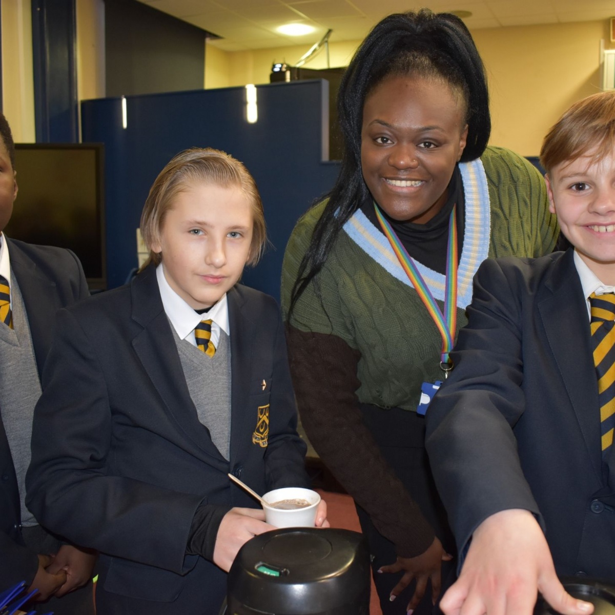 Borden Grammar School - Hot chocolate Friday gets off to a steaming start!