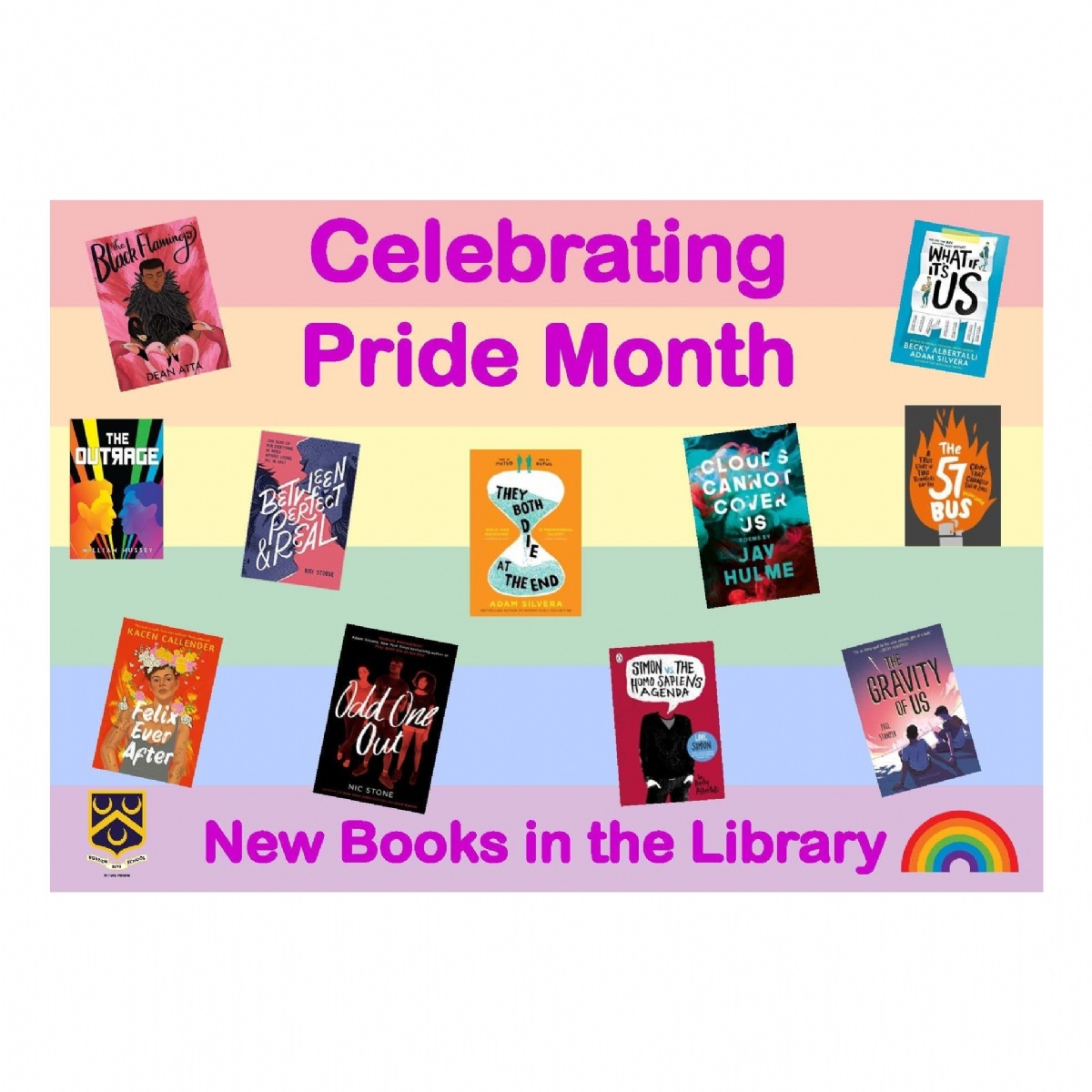Borden Grammar School - Celebrating Pride Month in our library
